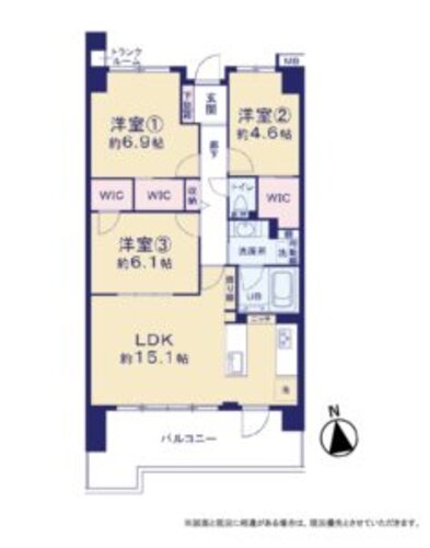 ラヴィラ府中多摩川 12階 3LDK + 3W＋TR | 仲介手数料「最大0円」のFLIE（フリエ）