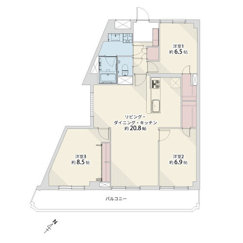 ライオンズマンション長丘ガーデン 3階 3LDK + 2W | 仲介手数料「最大0円」のFLIE（フリエ）