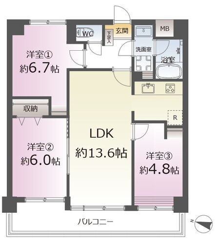 ナイスアーバンステイツ柏木 2階 3LDK | 仲介手数料「最大0円」のFLIE（フリエ）