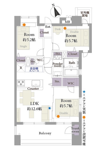 リブゼ横浜山下公園 5階 3LDK + WIC | 中古マンションの購入ならFLIE（フリエ）