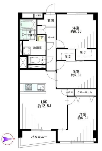 弘明寺パークハイツ 5階 3LDK + W | 仲介手数料「最大0円」のFLIE（フリエ）