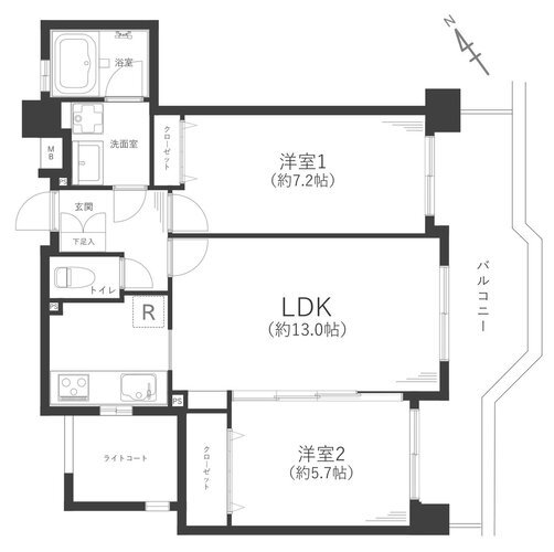 Fステージ西戸部 4階 2LDK | 仲介手数料「最大0円」のFLIE（フリエ）