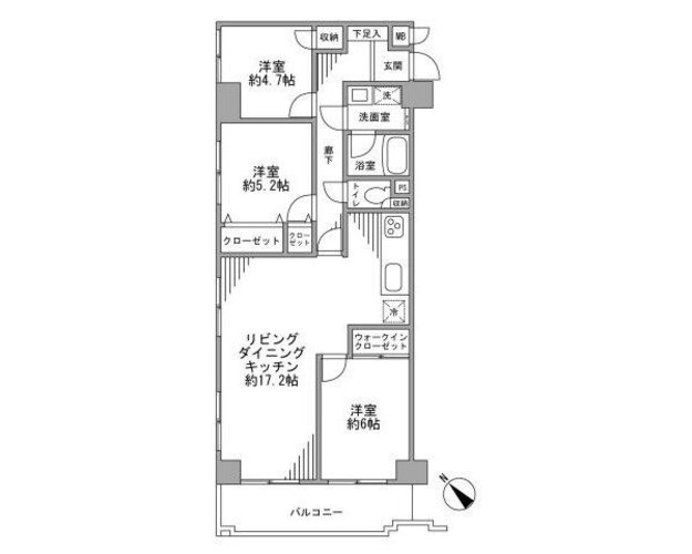 エンゼルハイム蒔田第三 2階 3LDK | 仲介手数料「最大0円」のFLIE（フリエ）