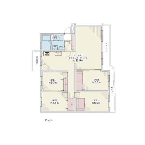 サンライフA棟 3階 4LDK + 2W | 仲介手数料「最大0円」のFLIE（フリエ）