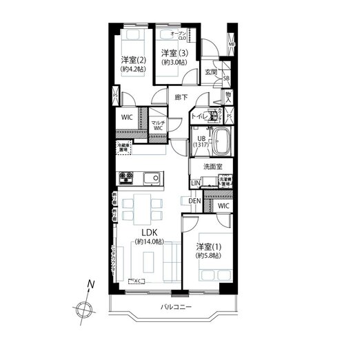 第2セントラルコーポ 8階 3LDK + 3W | 仲介手数料「最大0円」のFLIE（フリエ）