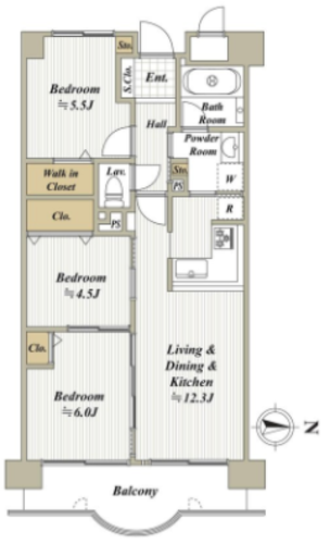 ファミールハイツ城東A棟 9階 3LDK + W | 仲介手数料「最大0円」のFLIE（フリエ）