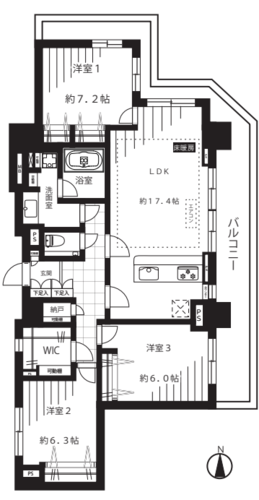 ウエルタワー深川 34階 3SLDK + W | 仲介手数料「最大0円」のFLIE（フリエ）
