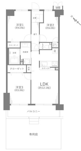ライオンズガーデン川口 4階 2LDK | 仲介手数料「最大0円」のFLIE（フリエ）