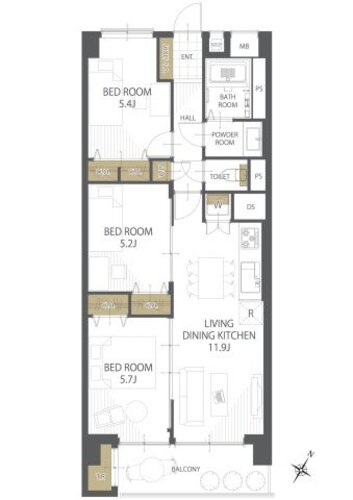 新松戸コーポB棟 3階 3LDK + TR | 仲介手数料「最大0円」のFLIE（フリエ）