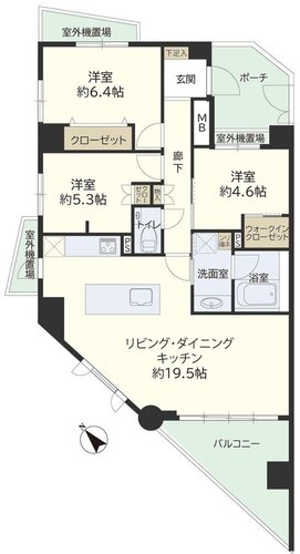 セ・パルレ中央林間四番館 3階 3LDK + W | 仲介手数料「最大0円」のFLIE（フリエ）
