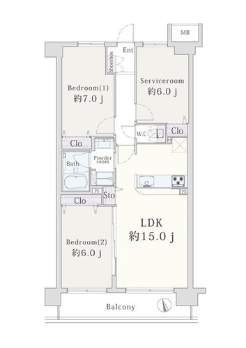 ネオステージ相模大野 2階 2SLDK | 仲介手数料「最大0円」のFLIE（フリエ）