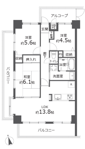 日神パレス川口 2階 3LDK | 仲介手数料「最大0円」のFLIE（フリエ）
