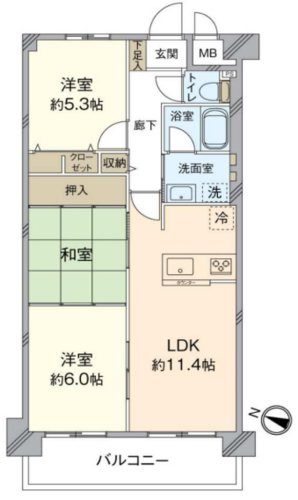 伊丹レックスマンション 6階 3LDK | 仲介手数料「最大0円」のFLIE（フリエ）