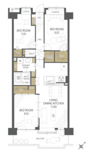 ファミネス清瀬 2階 3LDK + WIC＋FC | 仲介手数料「最大0円」のFLIE（フリエ）