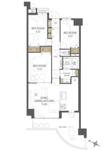 インテリジェントシティ 13階 3LDK | 仲介手数料「最大0円」のFLIE（フリエ）