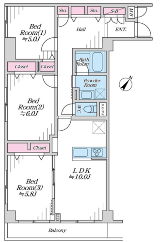 ダイアパレス登戸 3階 3LDK | 仲介手数料「最大0円」のFLIE（フリエ）