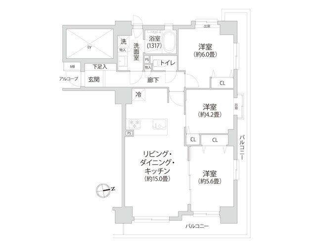 ルネサンスフォルム府中 6階 3LDK | 仲介手数料「最大0円」のFLIE（フリエ）