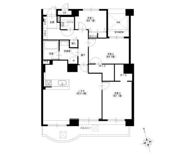 コスモ上大岡サニーウィングA棟 5階 3LDK + 2W | 仲介手数料「最大0円」のFLIE（フリエ）