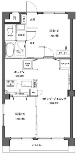 メゾンサンクレール 5階 2LDK | 仲介手数料「最大0円」のFLIE（フリエ）