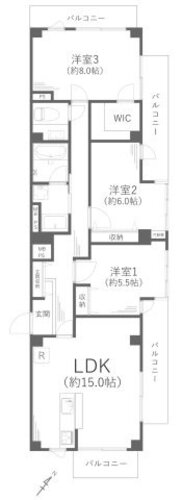 ライオンズプラザヨコハマ戸部 9階 3LDK + WIC | 仲介手数料「最大0円」のFLIE（フリエ）