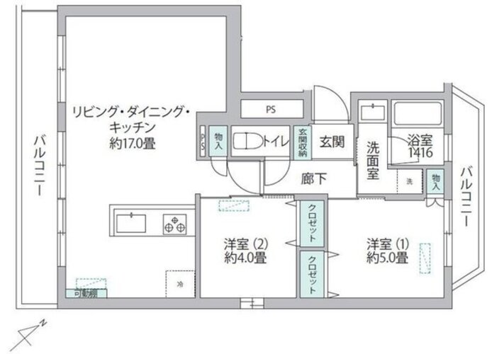 六義園サマリヤマンション 5階 2LDK | 仲介手数料「最大0円」のFLIE（フリエ）