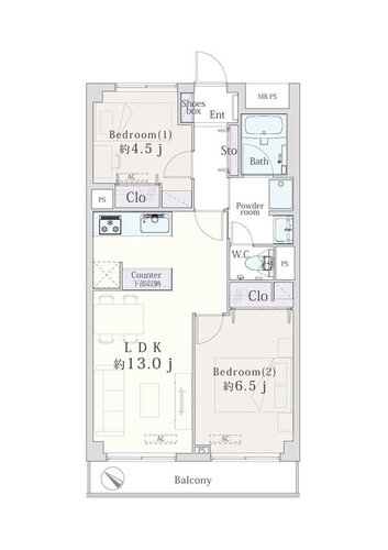 保土ヶ谷スカイマンション 4階 2LDK | 仲介手数料「最大0円」のFLIE（フリエ）
