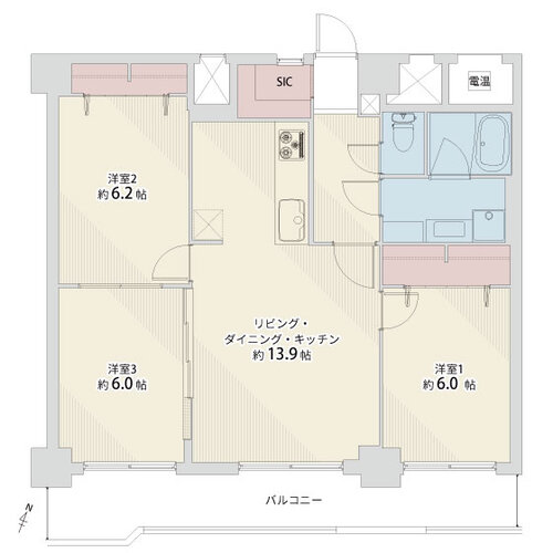 ネオハイツ片平 8階 3LDK + SIC | 仲介手数料「最大0円」のFLIE（フリエ）