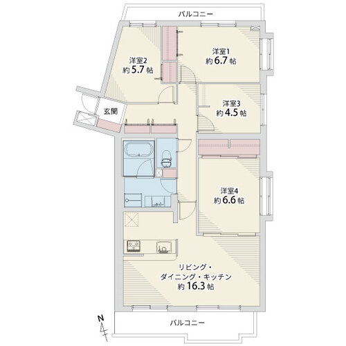 高蔵寺プリンスハイツ 5階 4LDK | 仲介手数料「最大0円」のFLIE（フリエ）