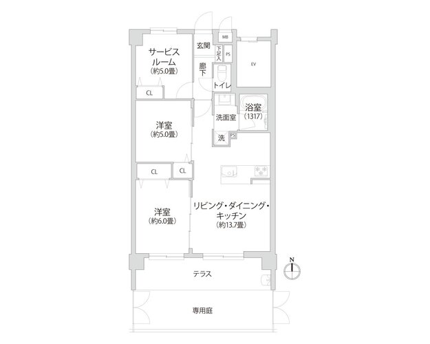 ベルジュール東小金井 1階 2LDK + S＋専用庭 | 仲介手数料「最大0円」のFLIE（フリエ）