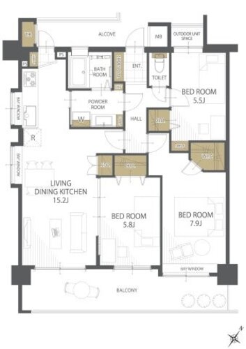 アイランドパークス 6階 3LDK + WIC | 仲介手数料「最大0円」のFLIE（フリエ）