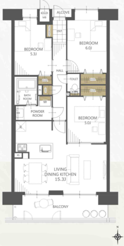 レジオン八尾 12階 3LDK | 仲介手数料「最大0円」のFLIE（フリエ）